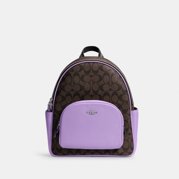 Coach | Bags | New Coach Court Backpack In Signature Canvas | Poshmark